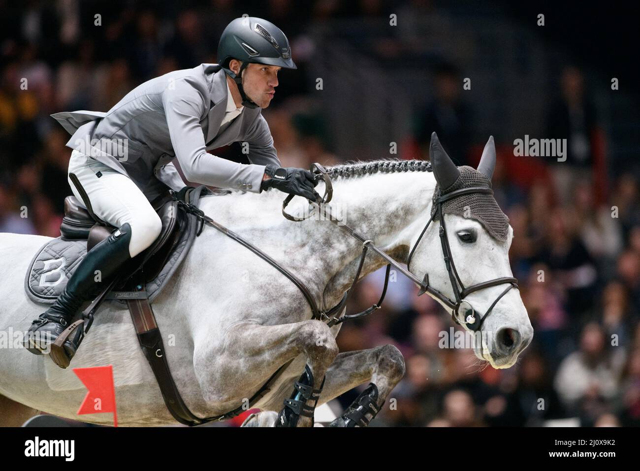 Paris, France. 20th Mar, 2022. Christian Kukuk and Checker 47 compete ...