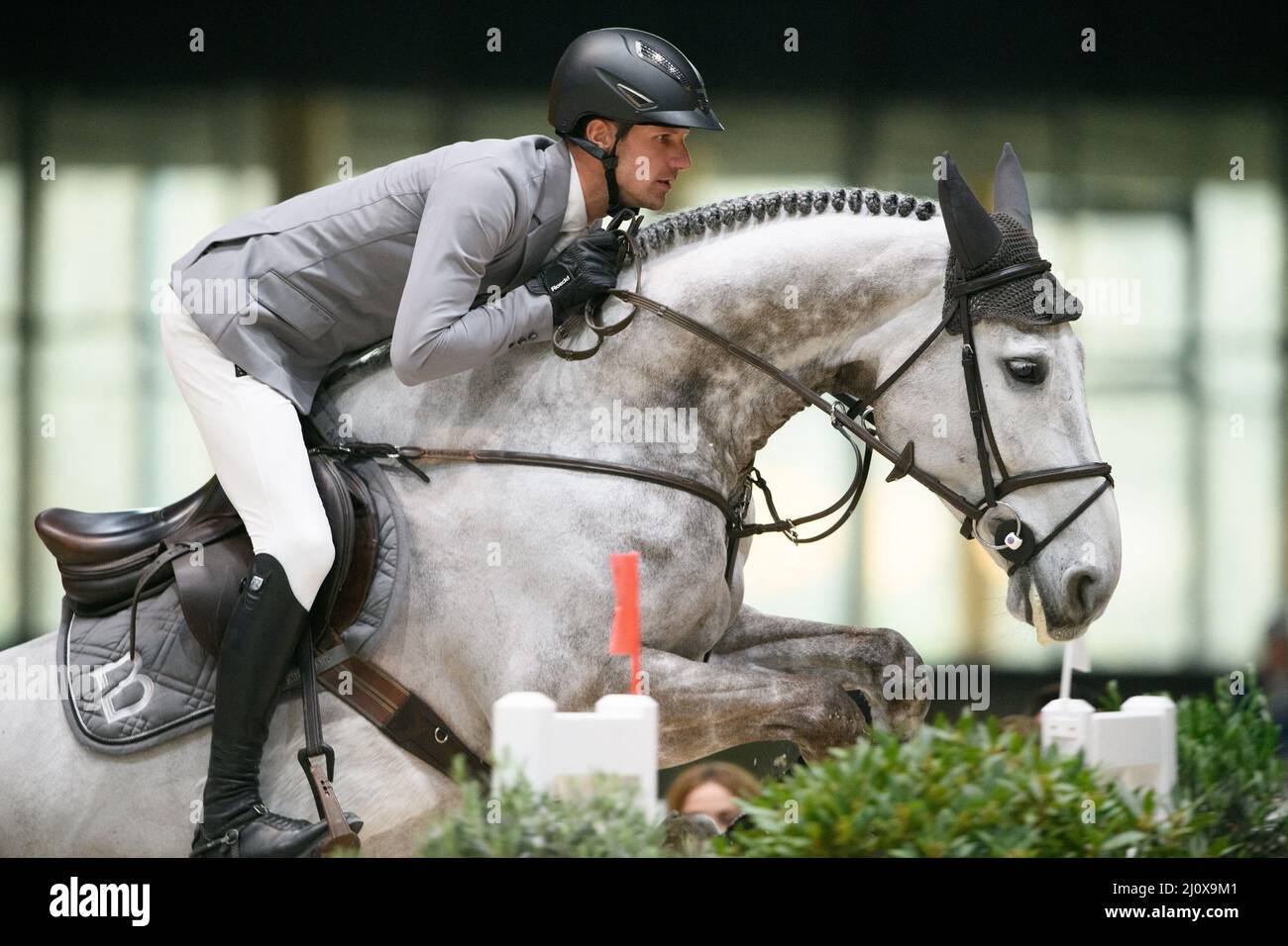 Paris, France. 20th Mar, 2022. Christian Kukuk and Checker 47 compete ...