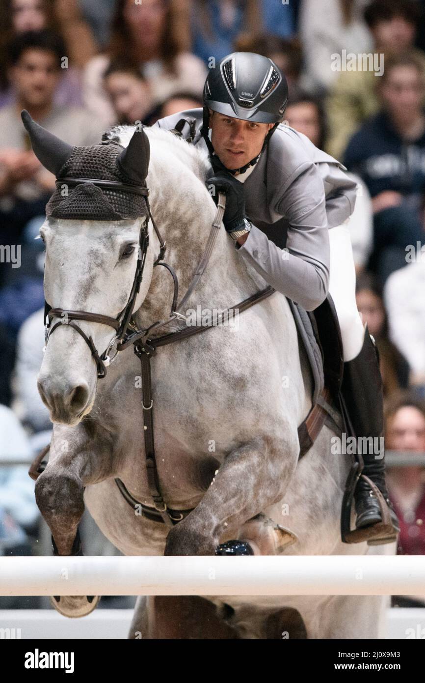 Paris, France. 20th Mar, 2022. Christian Kukuk and Checker 47 compete ...
