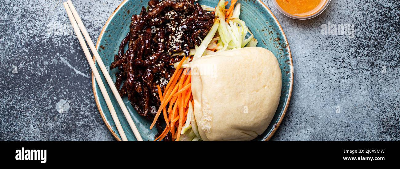 Chinese traditional dish sweet and sour deep fried glazed pork with ...