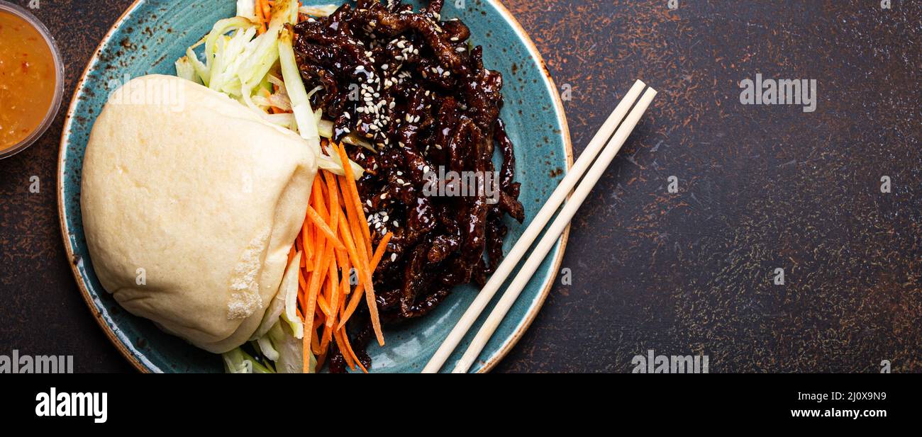 Chinese traditional dish sweet and sour deep fried glazed pork with ...