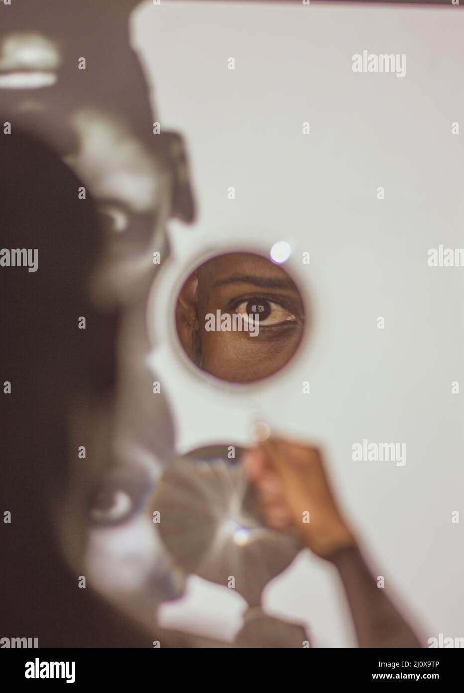 Zooming the face and eye with man hi-res stock photography and images ...