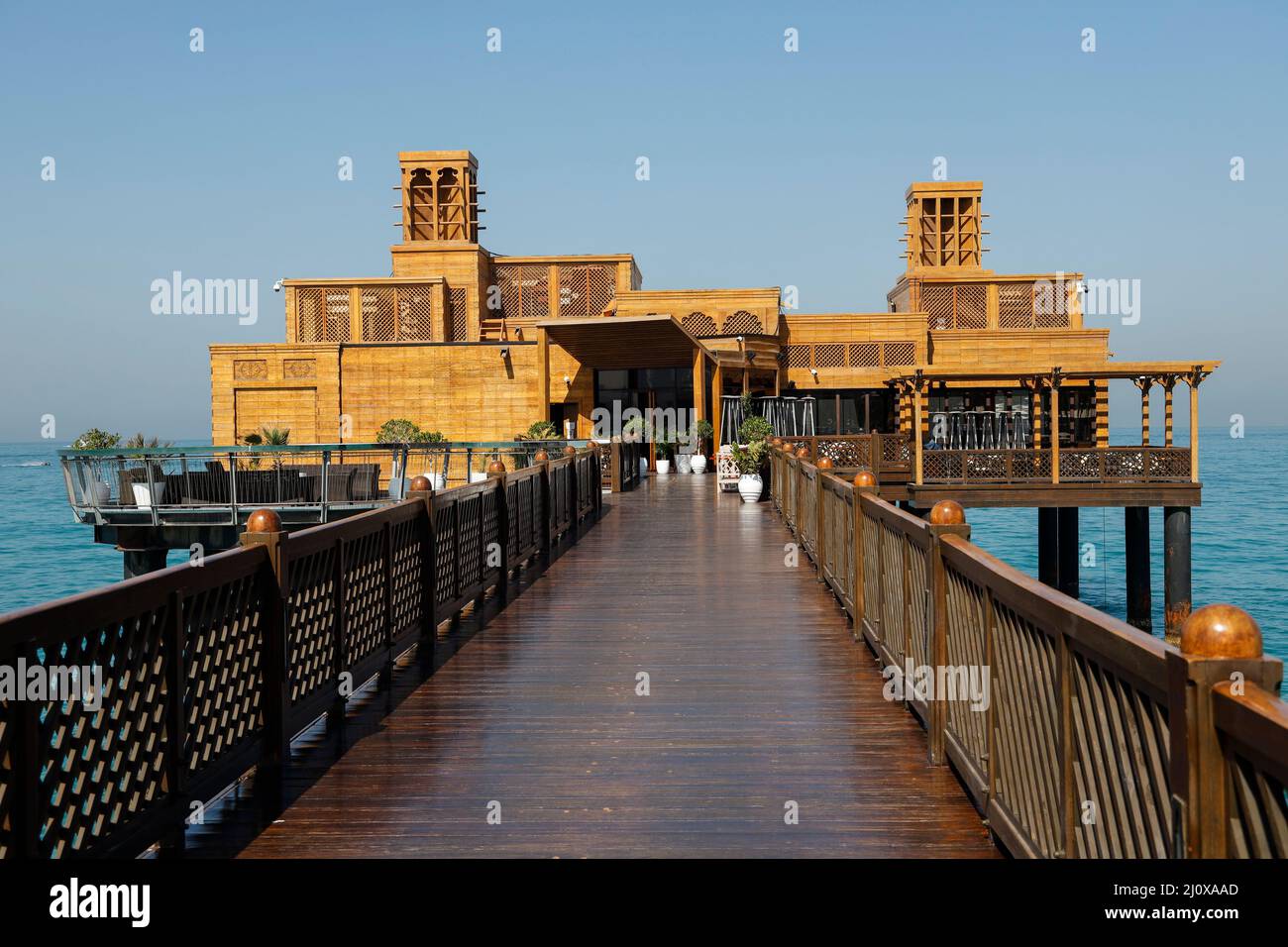 Pierchic restaurant in Dubai, United Arab Emirates Stock Photo - Alamy