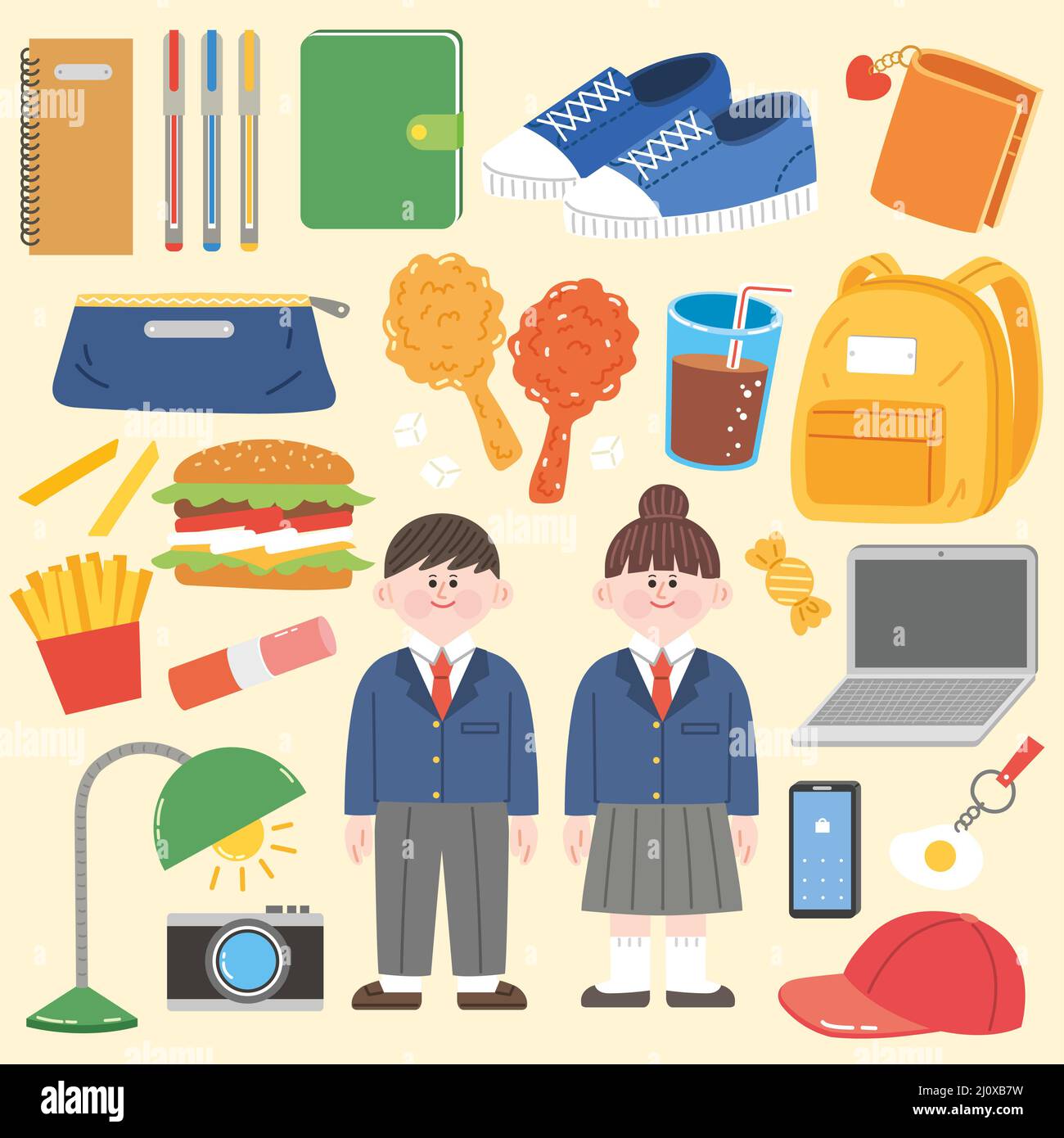 Fastfood girl man hamburger hi-res stock photography and images - Alamy