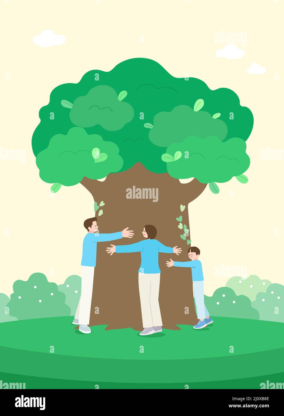 Man and woman hugging earth hi-res stock photography and images - Alamy