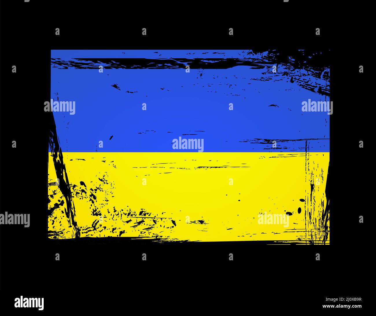 Ukraine flag vector illustration Stock Vector Image & Art - Alamy