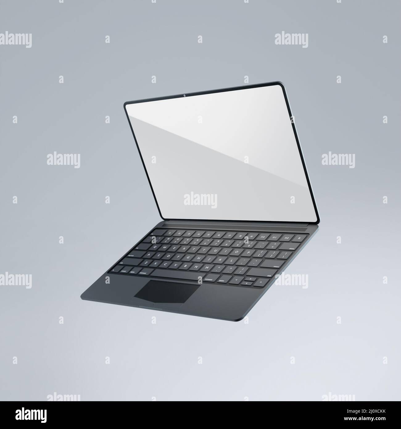 3D rendered laptop pc mockup graphic Stock Photo - Alamy