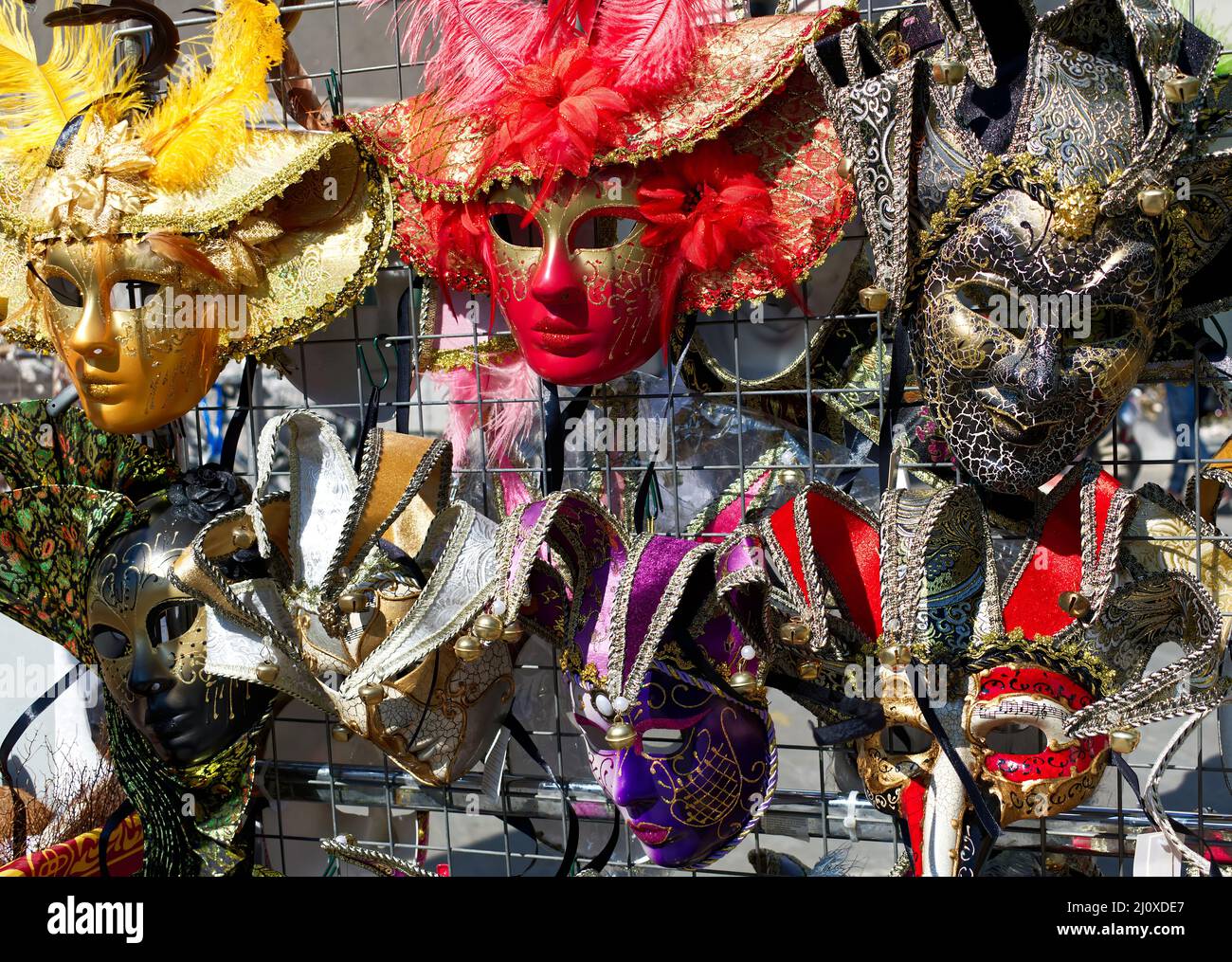 Colored Venetian Carnival Mask on display. Padua, Italy Stock Photo - Alamy