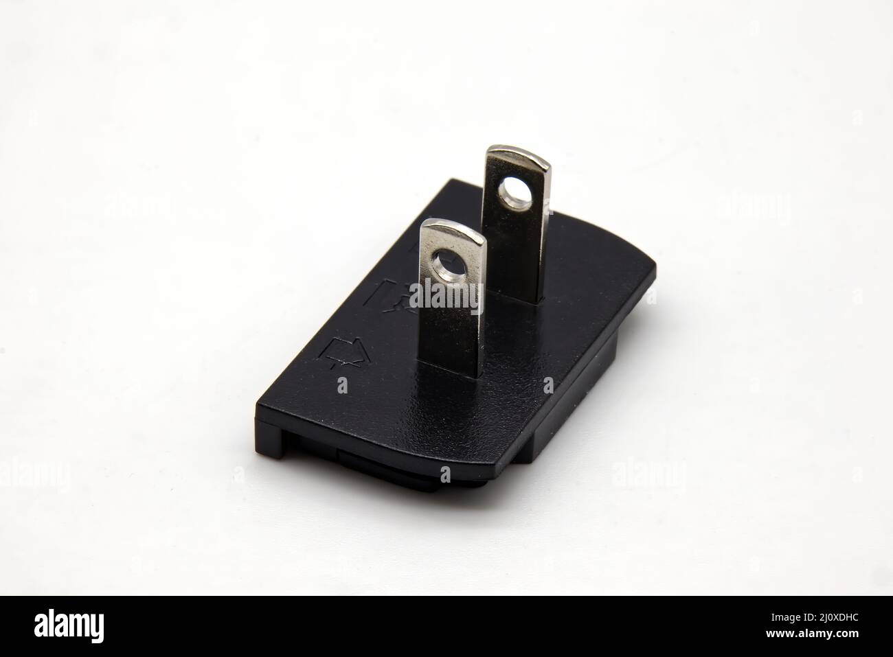 US plug adapter, isolated on white background Stock Photo - Alamy
