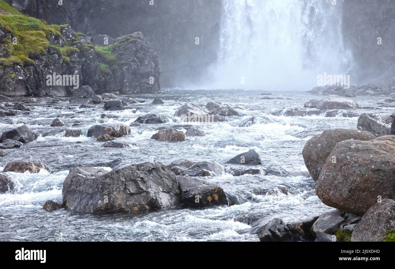 Seydisfjordur gufufoss hi-res stock photography and images - Alamy