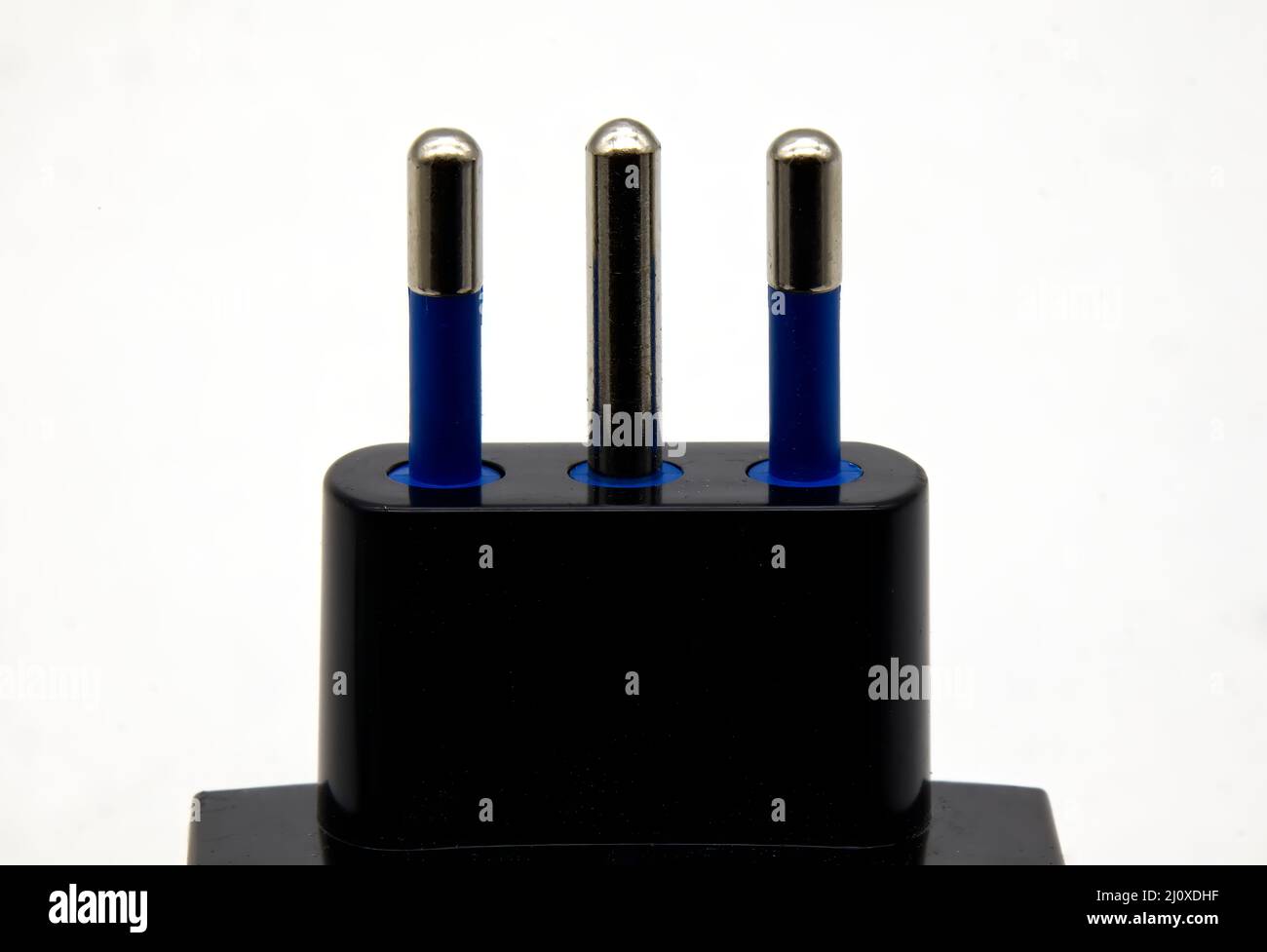 European Plug, isolated on white background Stock Photo - Alamy