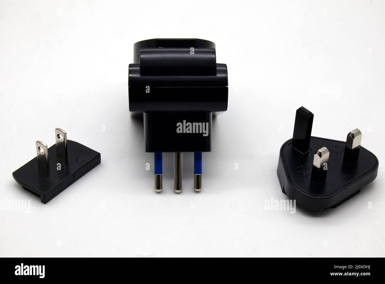 US plug, UK plug, European plug, isolated on white background Stock ...