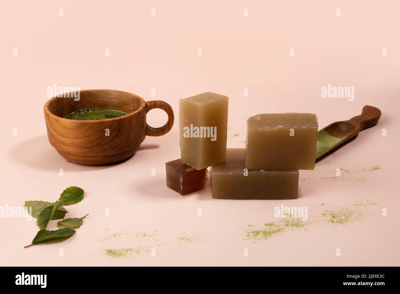 soap made of matcha green tea powder Stock Photo - Alamy
