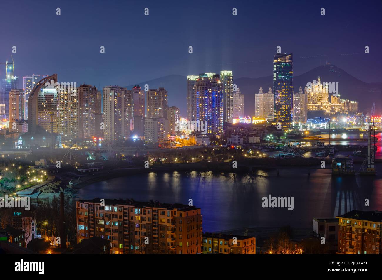 The scenery of Xinghai Bay in late Summer, Dalian, China Stock Photo - Alamy