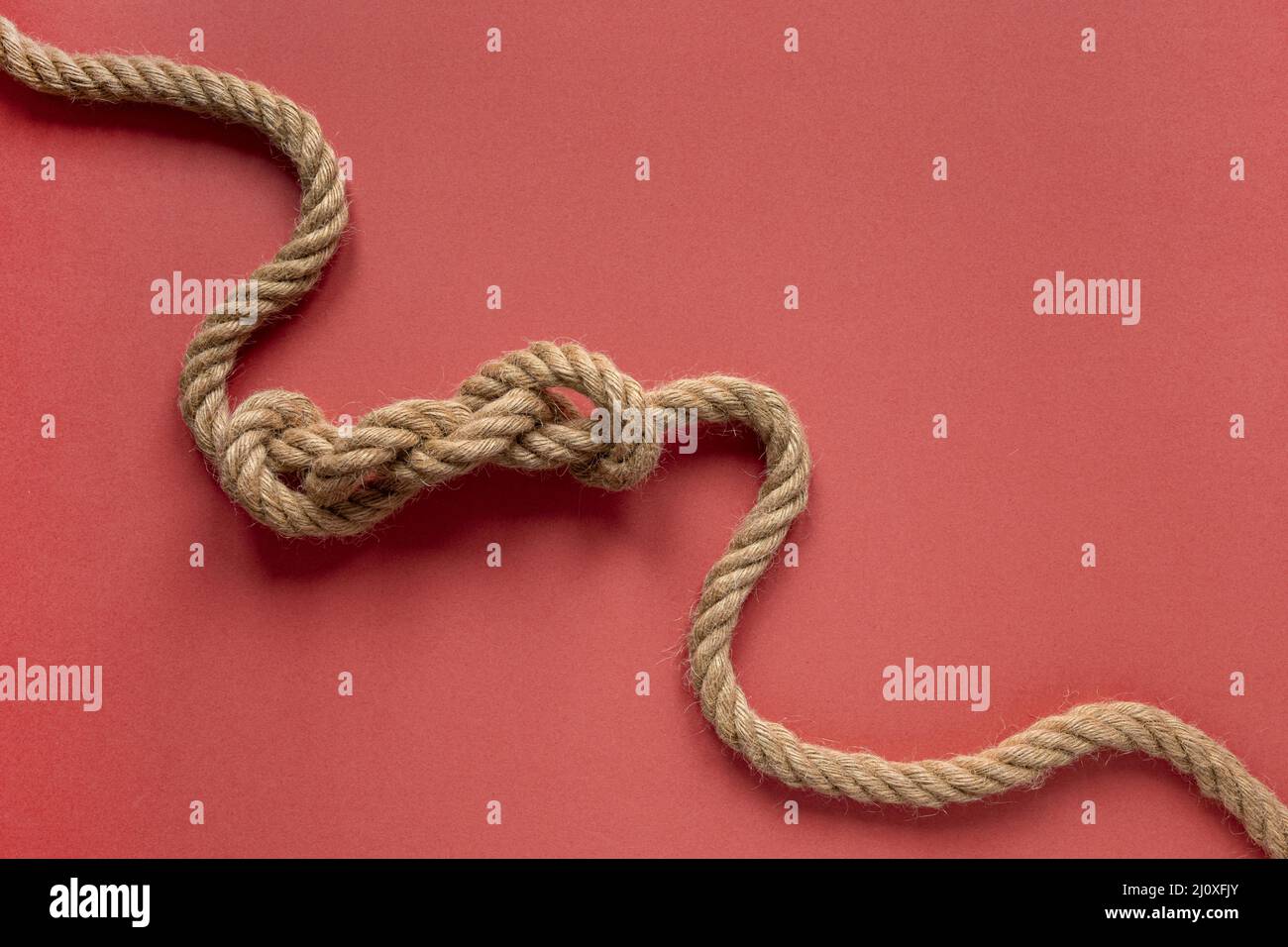 High view sailor rope knot. High quality beautiful photo concept Stock ...