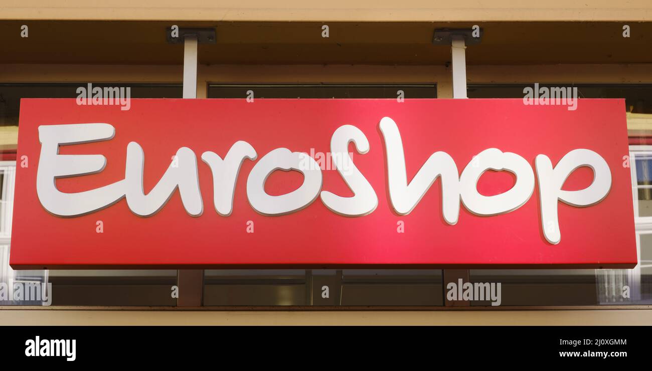 Sign and Logo Euroshop Stock Photo - Alamy