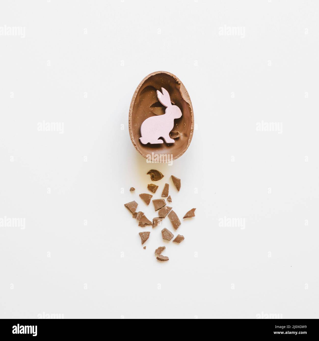 Bunny chocolate egg. High quality beautiful photo concept Stock Photo ...