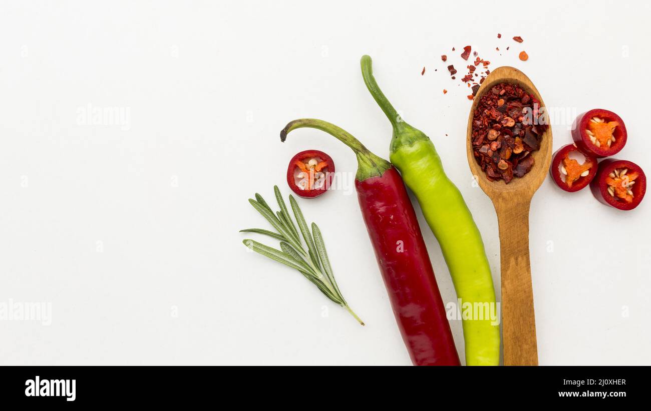 Chilli condiment with copy space. High quality beautiful photo concept ...