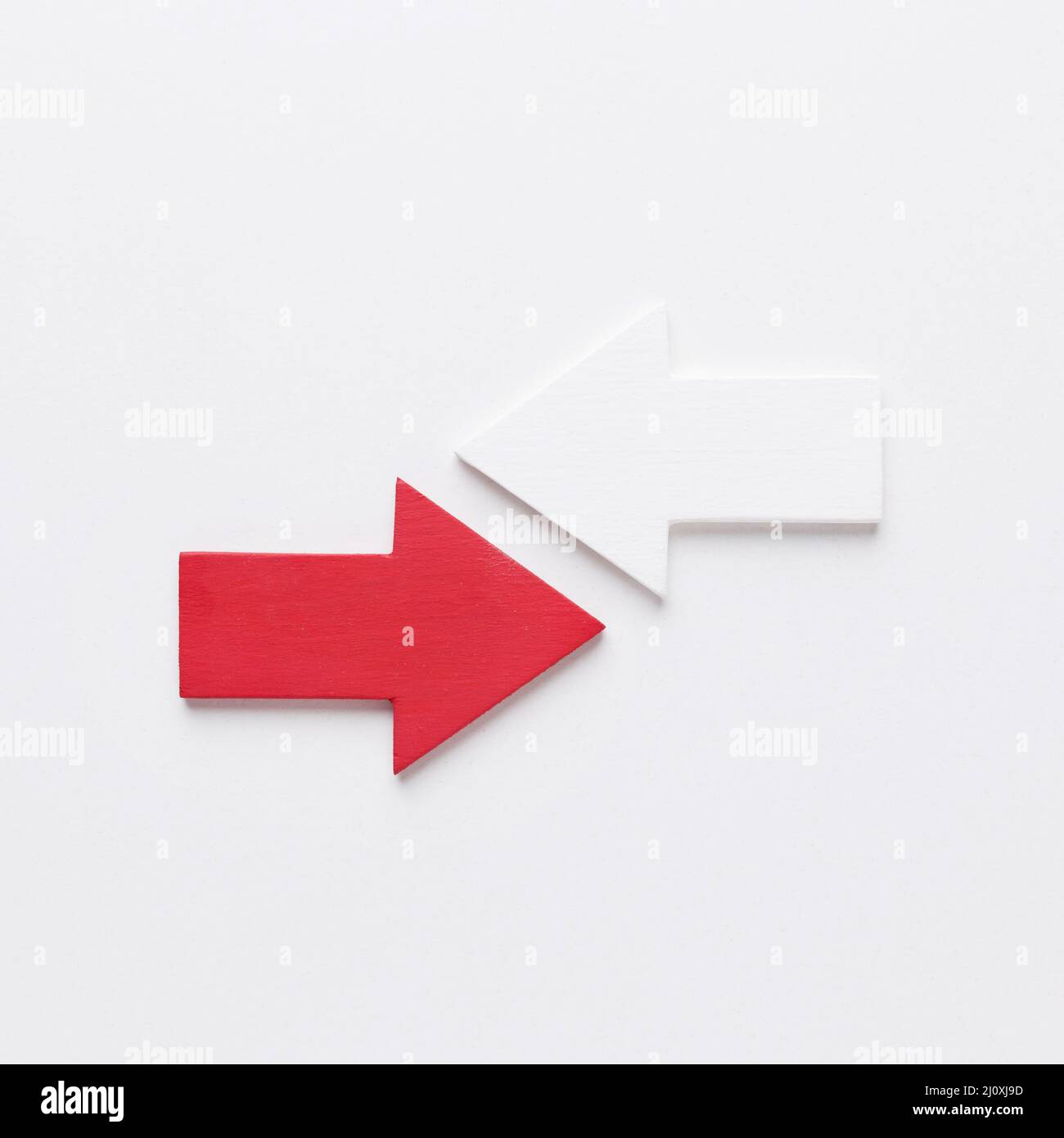 Top view opposite arrows. High quality beautiful photo concept Stock ...