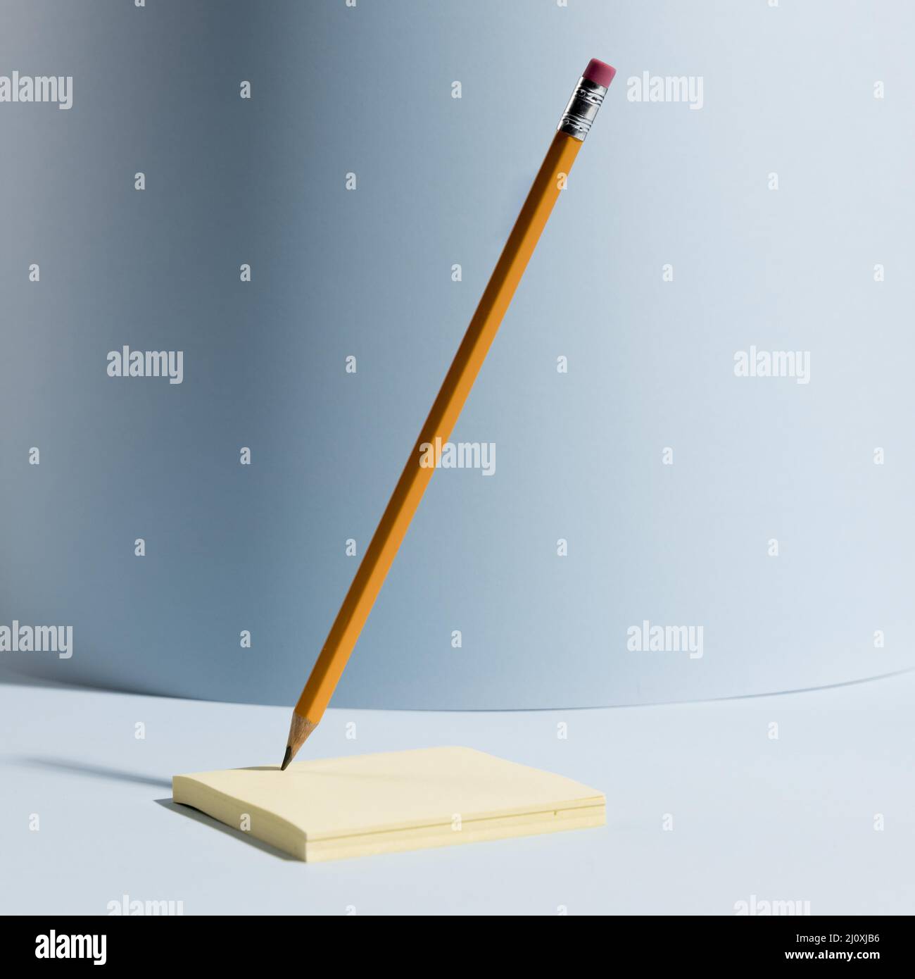 Close up office pencil top sticky notes. High quality beautiful photo ...