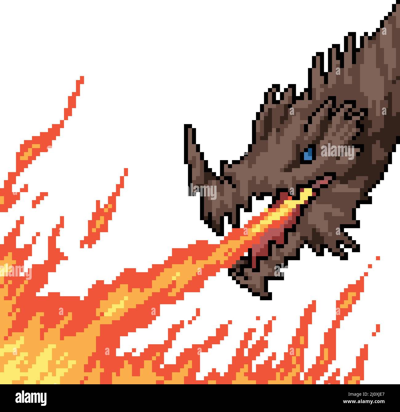 Fire dragon head Stock Vector Images - Alamy