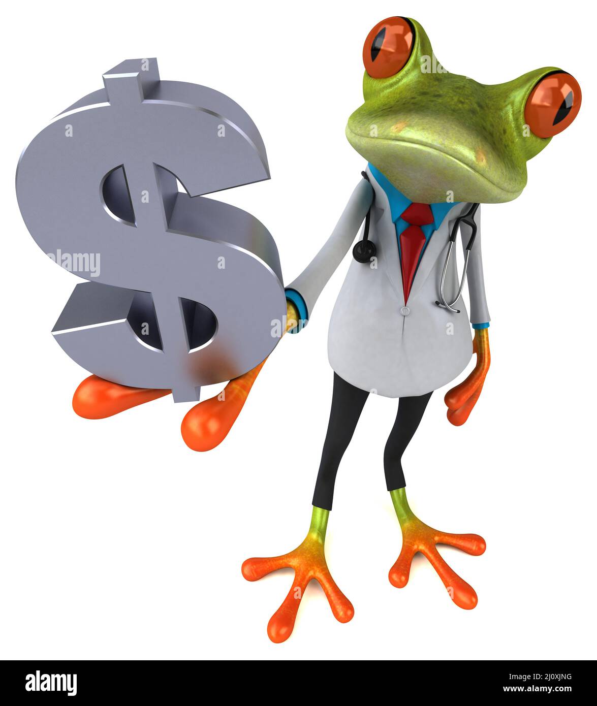 Frog doctor - 3D Illustration Stock Photo - Alamy