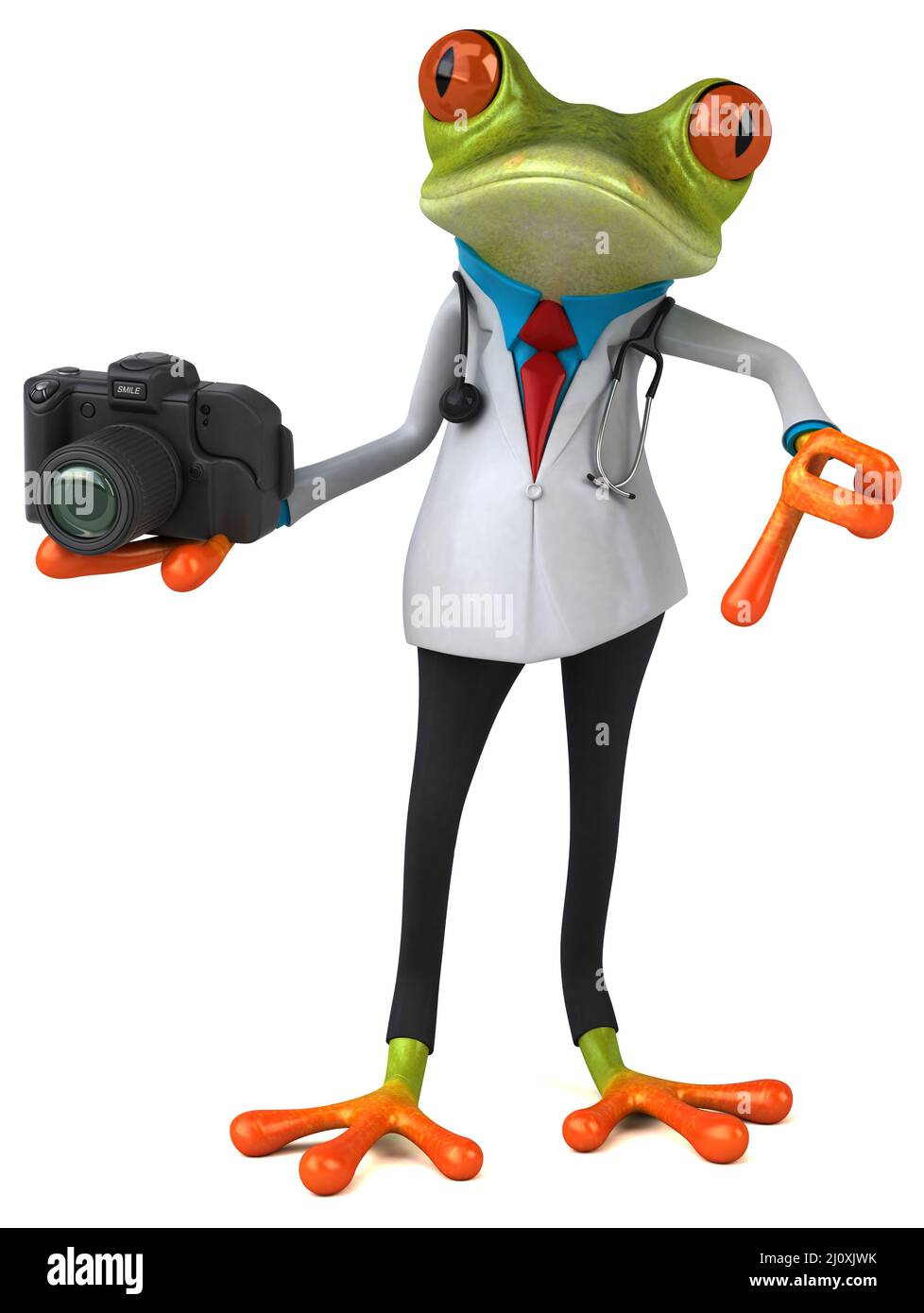 Frog doctor - 3D Illustration Stock Photo - Alamy