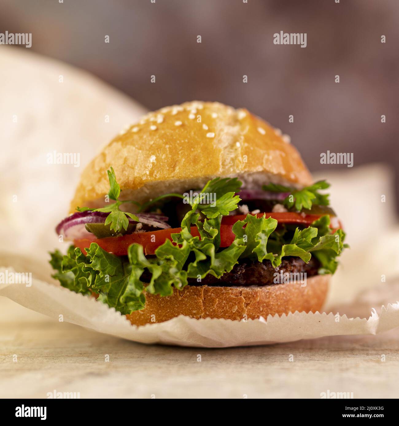 Hamburger close hi-res stock photography and images - Alamy