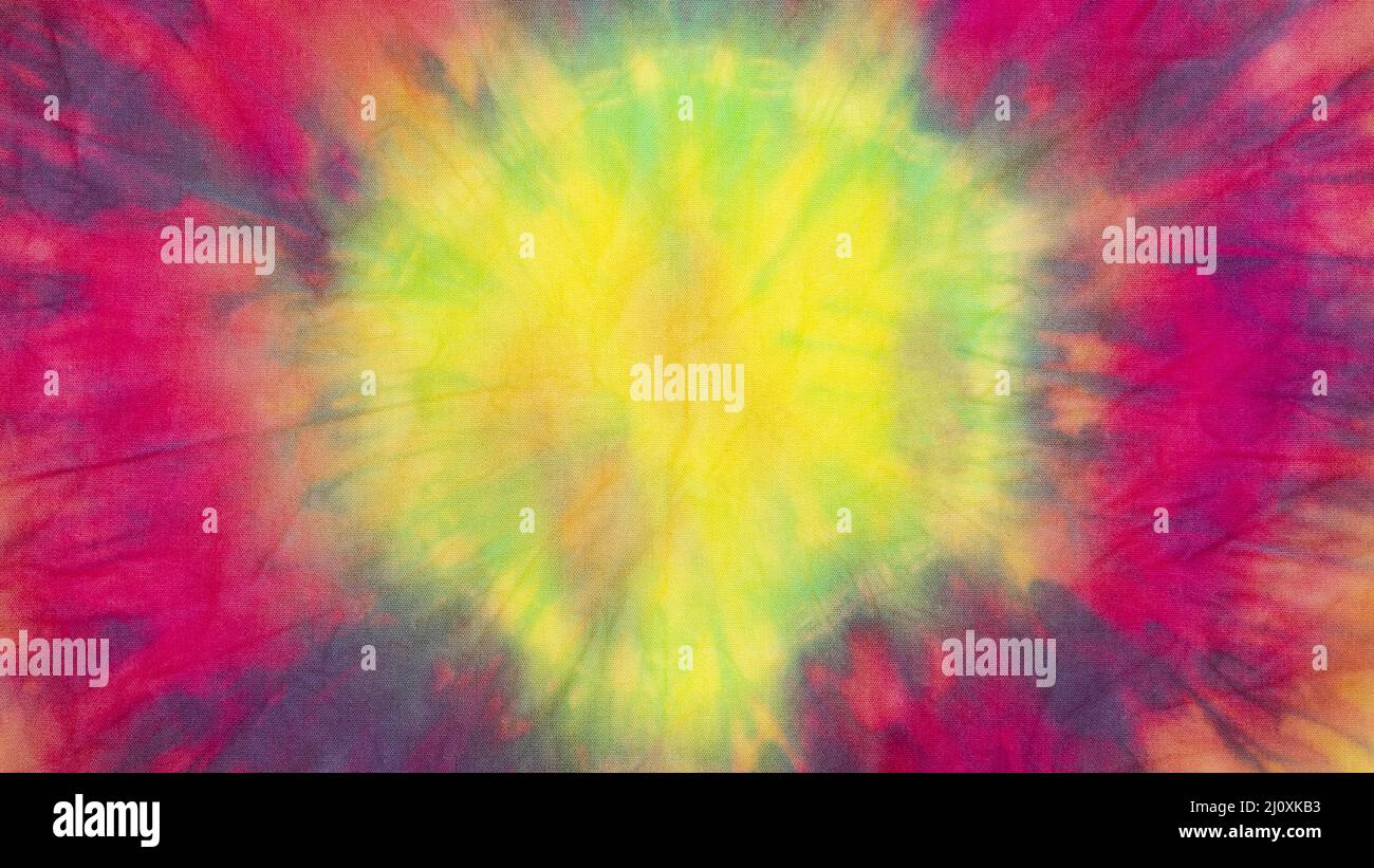 Multicolored gradient tie dye fabric texture Stock Photo - Alamy
