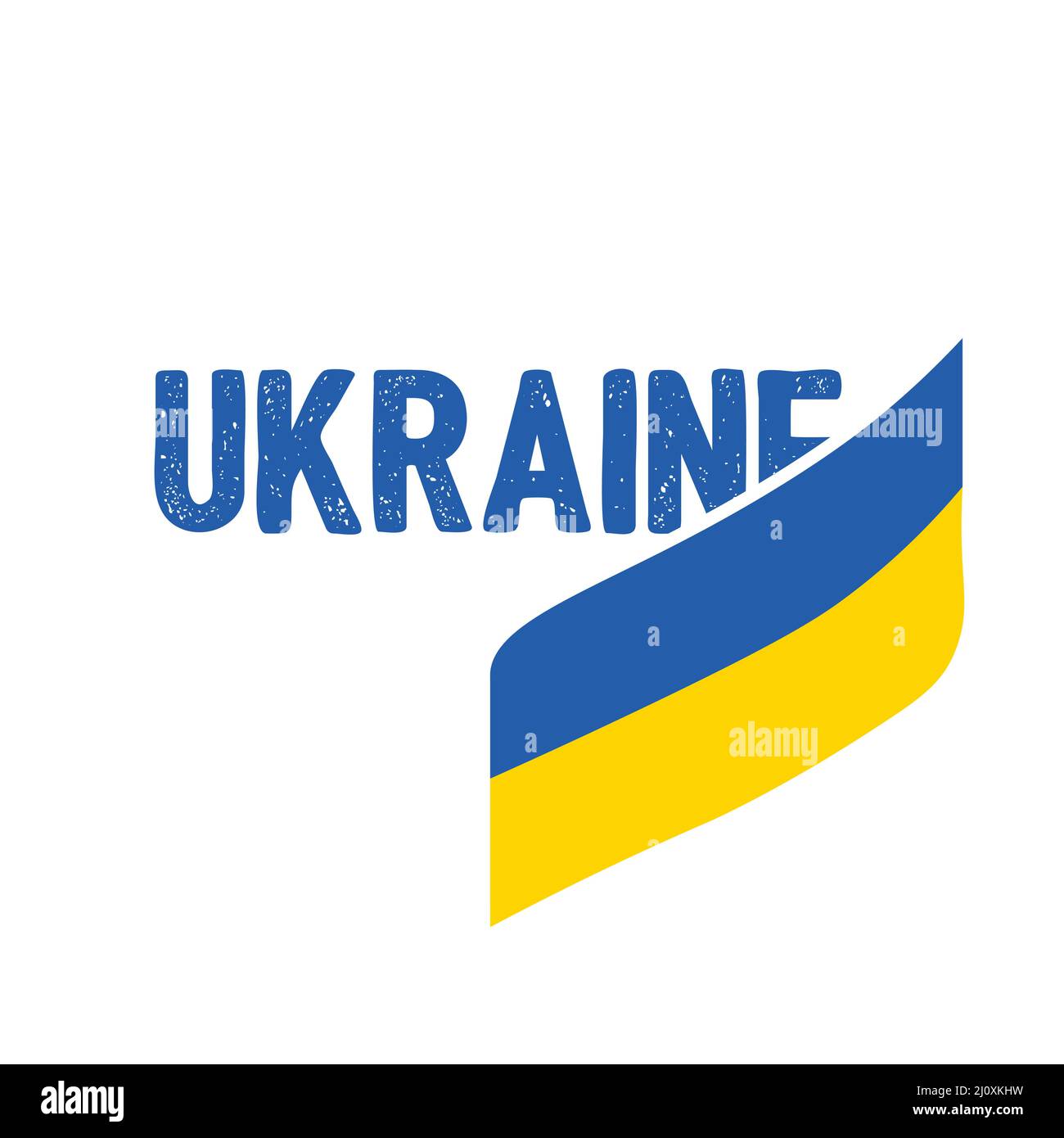 Waving ribbon or banner with flag of Ukraine. Template for independence day poster design. Stock ...