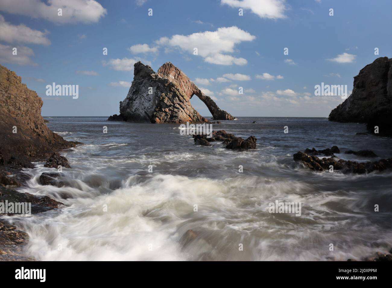 Bow Fiddle Rock, Portknockie Stock Photo - Alamy