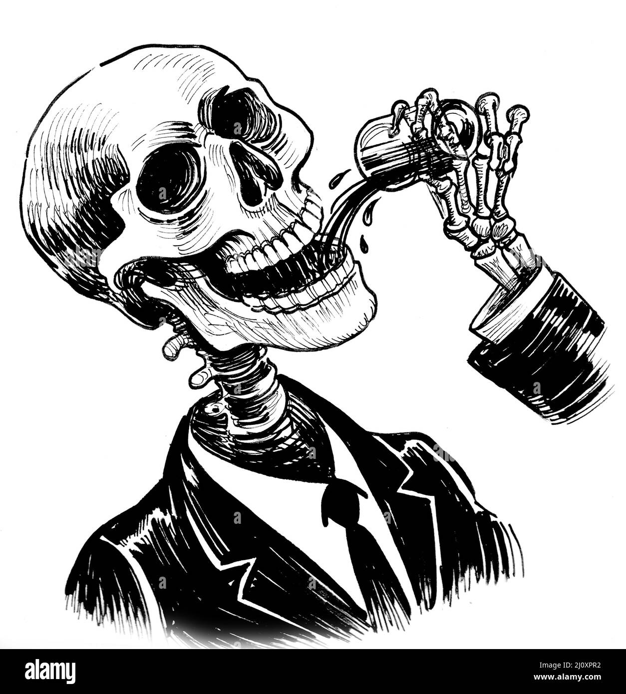 Alcohol Black And White