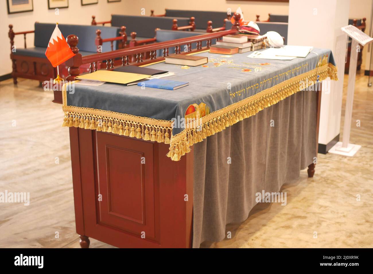 The interior of the newly refurbished synagogue, the House of Ten ...