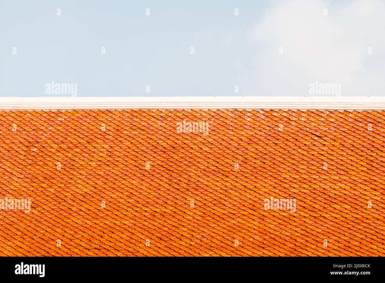 Red temple tiles texture background in Thailand Stock Photo - Alamy