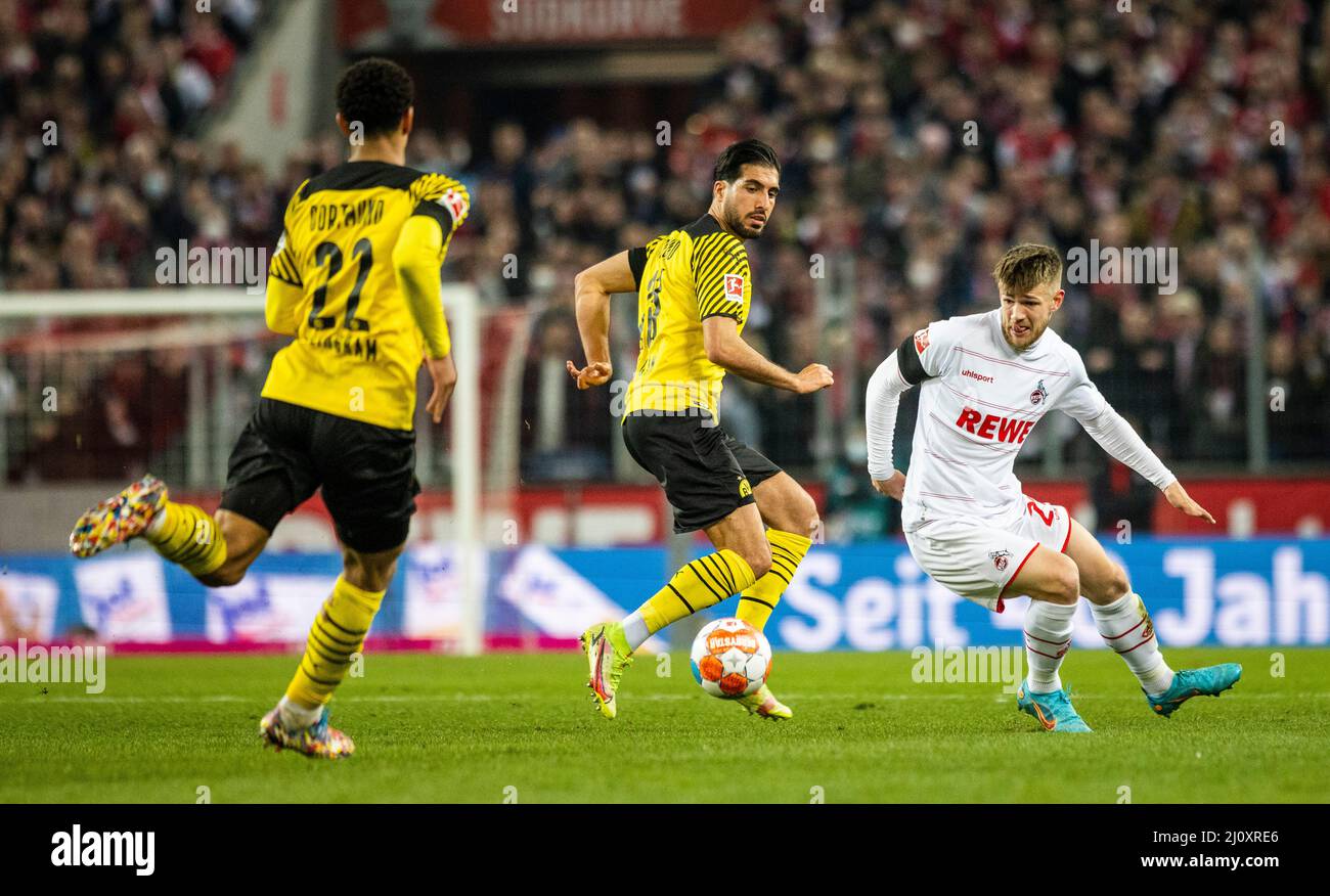 Jan Thielmann (Köln), Emre Can (BVB) 1. FC Köln - Borussia Dortmund 20. ...