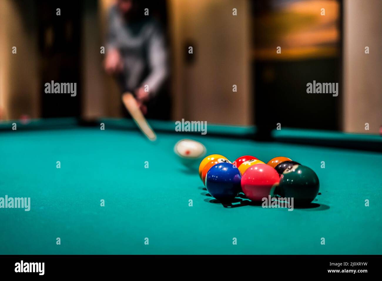 Billiards of image Stock Photo - Alamy