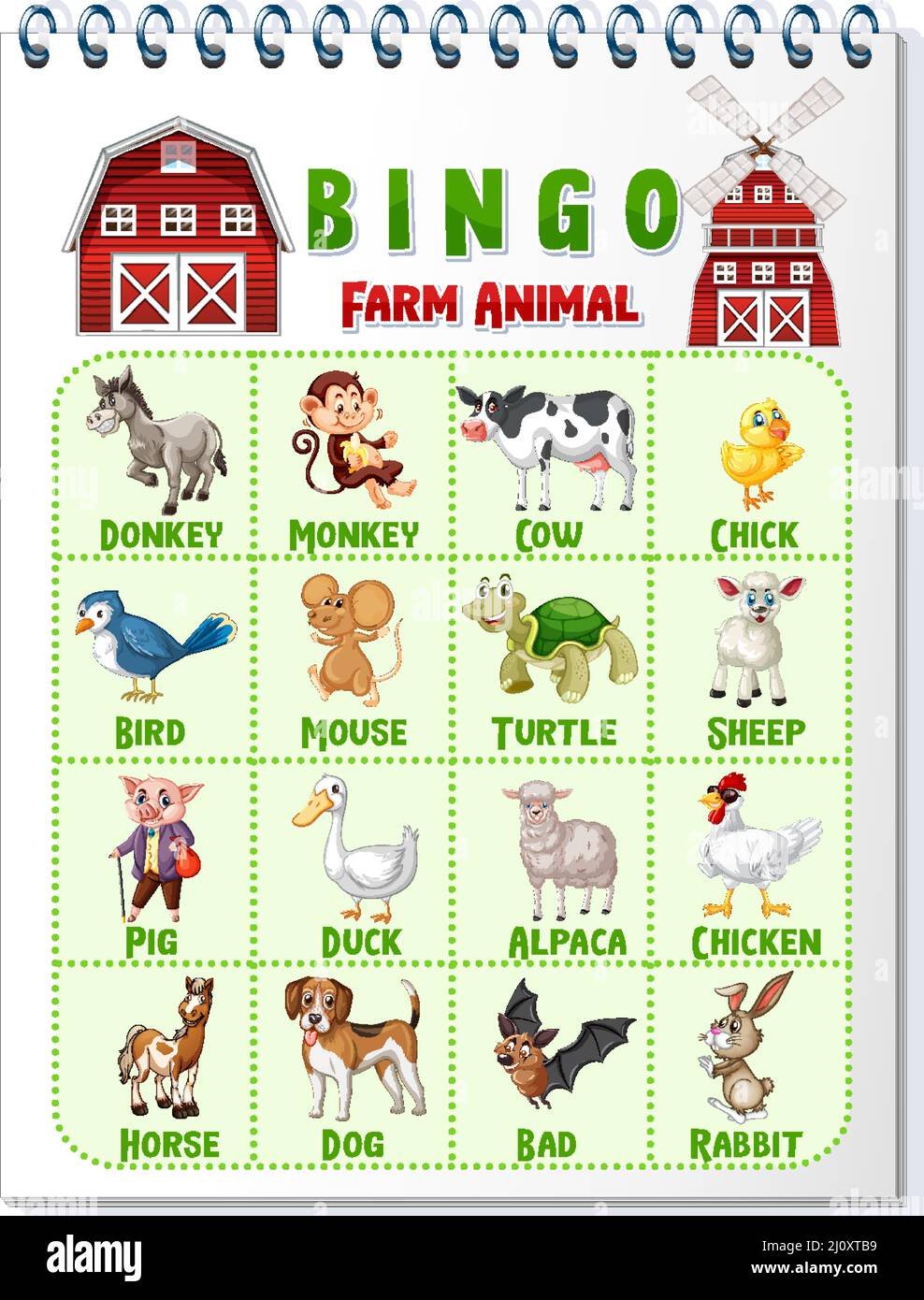 Child playing with farm animal Stock Vector Images - Alamy