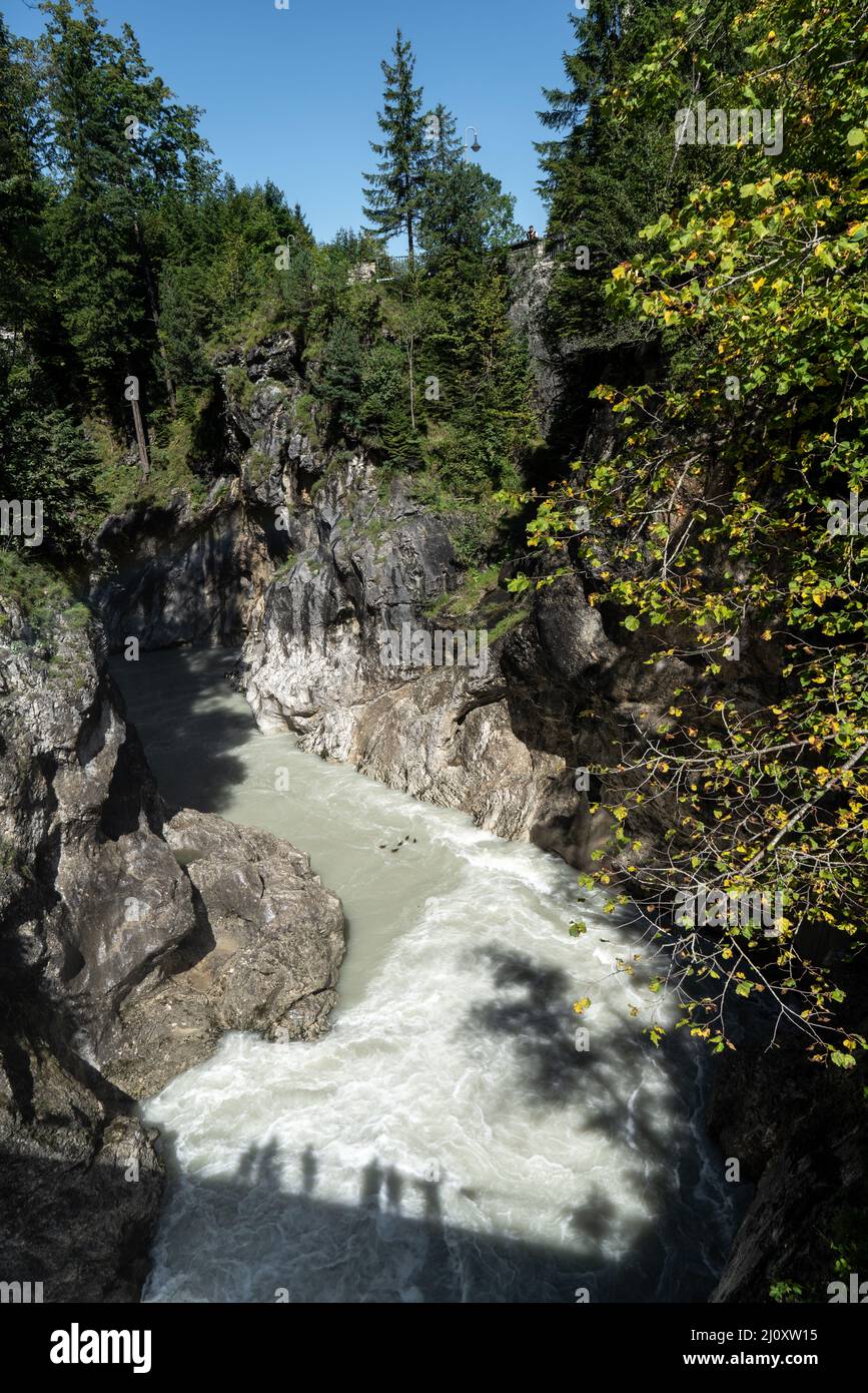 Lechfall near FÃ¼ssen in the AllgÃ¤u Stock Photo - Alamy
