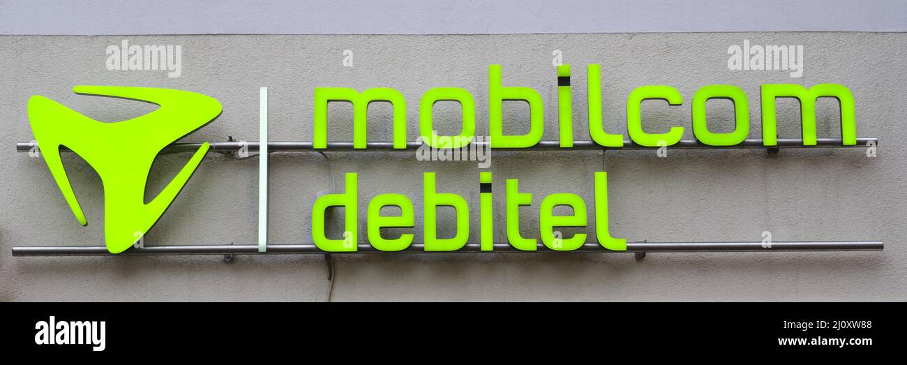 Mobilcom logo hi-res stock photography and images - Alamy