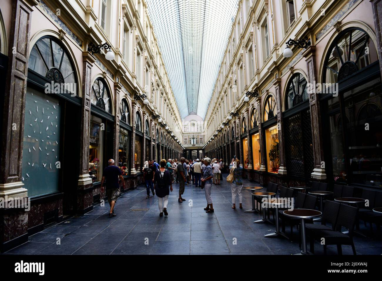 The Royal Gallery of Saint Hubert in Brussels, Belgium Stock Photo - Alamy