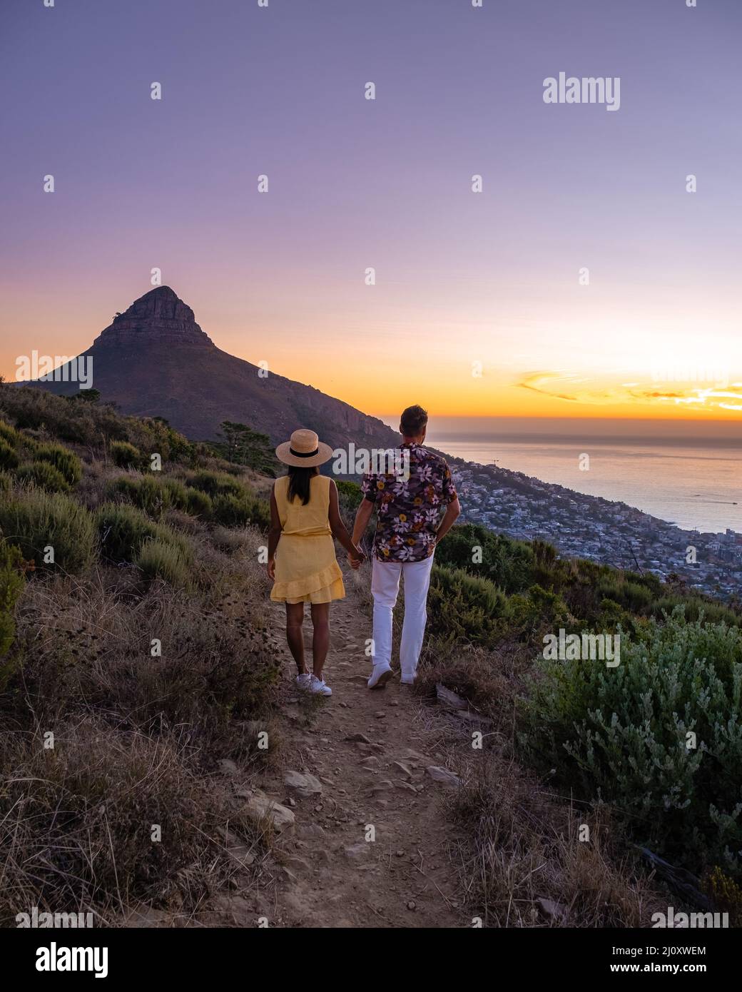 Sunset at Signal Hill Cape Town South Africa, sunset with a view at ...