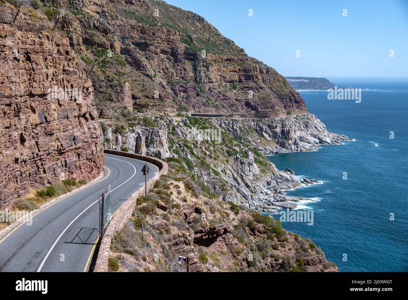 The Chapman's Peak Drive on the Cape Peninsula near Cape Town in South ...