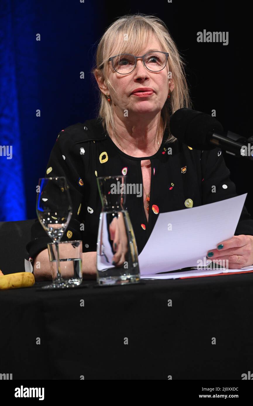 Cologne, Germany. 18th Mar, 2022. Actress Therese Hämer reads at Lit ...