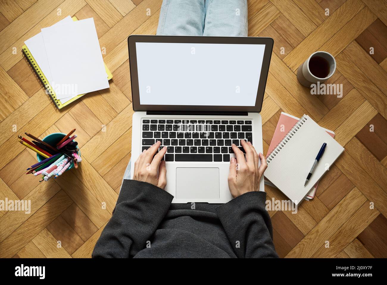 Mock up, template for online shopping, online learning, work at home ...