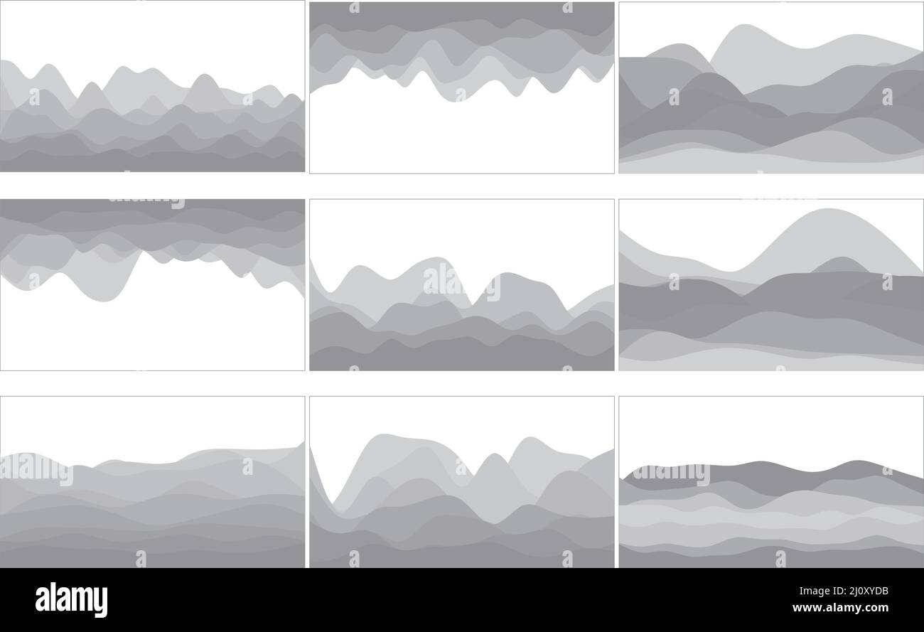 Ink mountain peak wavy vector background Stock Vector Image & Art - Alamy