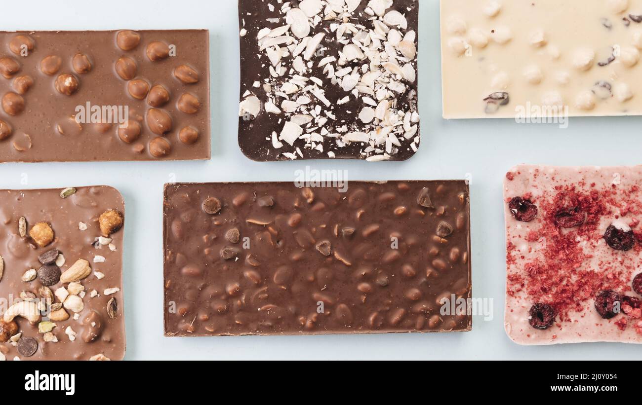 Top view protein chocolate hi-res stock photography and images - Alamy