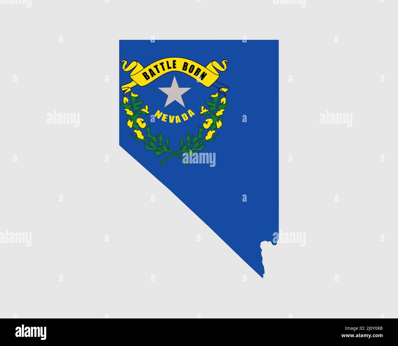 Map nevada state flag image Stock Vector Images - Alamy
