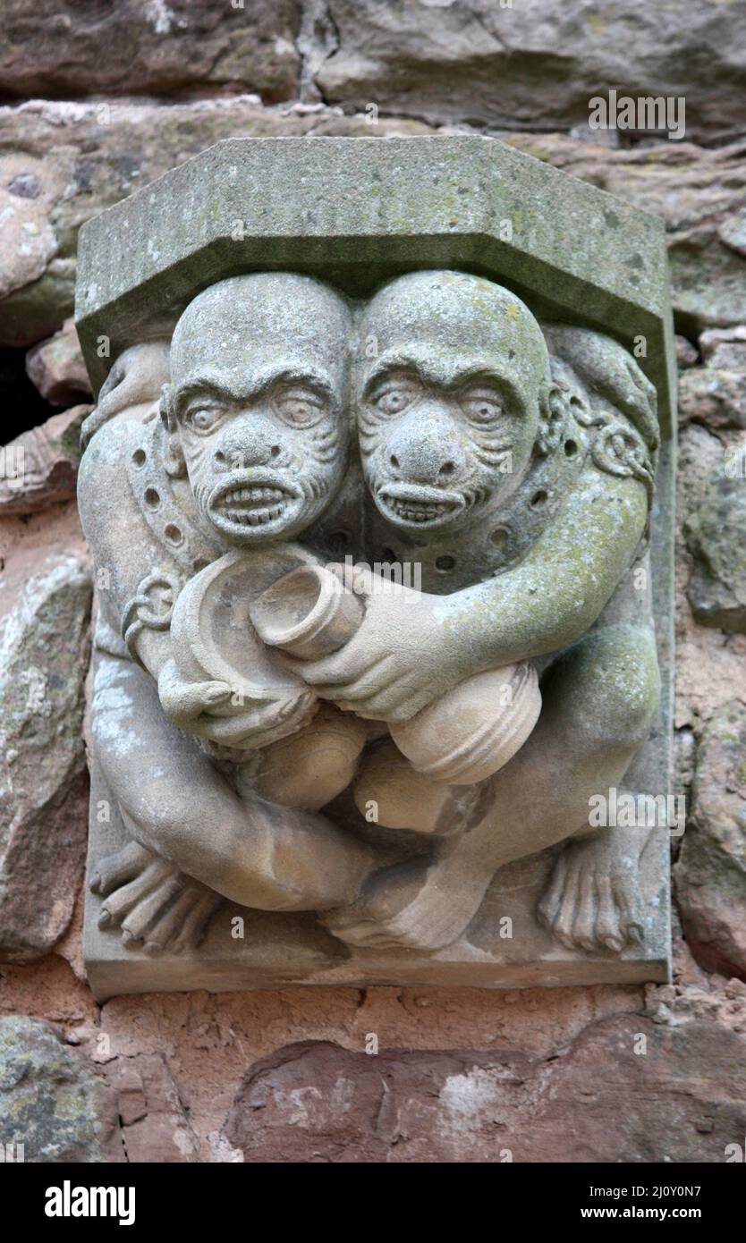 A Very Unusual Stone Carved Building Gargoyle Stock Photo - Alamy