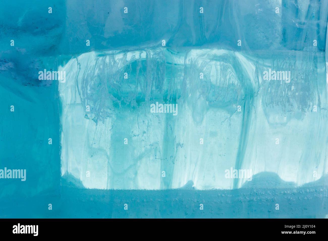 Ice block wall as texture or background. Cold frost transparent bricks ...