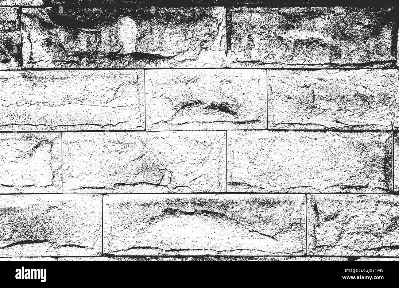 Distressed overlay texture of old brick wall, grunge background ...